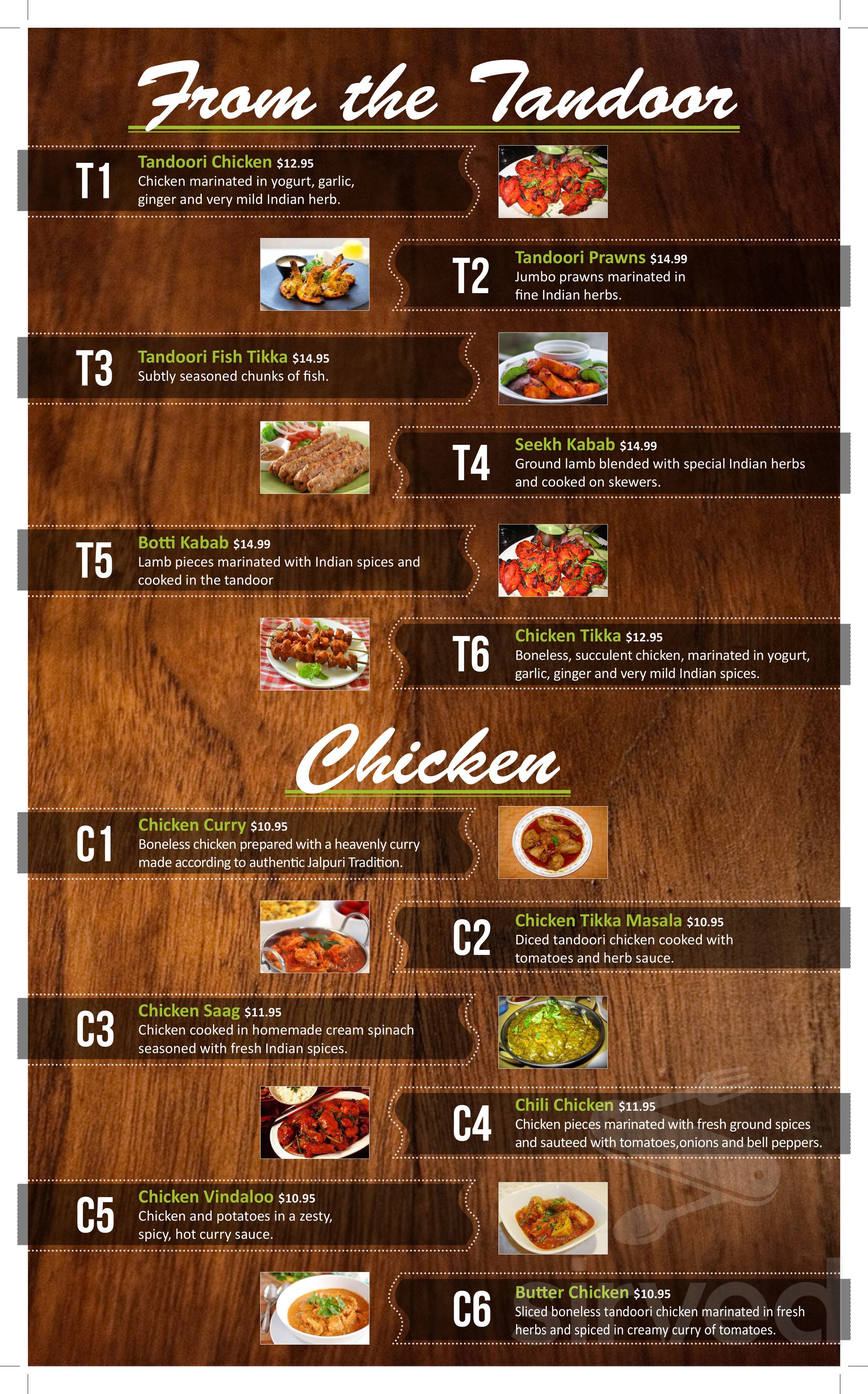 Tandoori Bites menus in Bellingham, Washington, United States