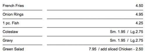 Kai-Wing Restaurant Ltd menu in Coldbrook, Nova Scotia, Canada