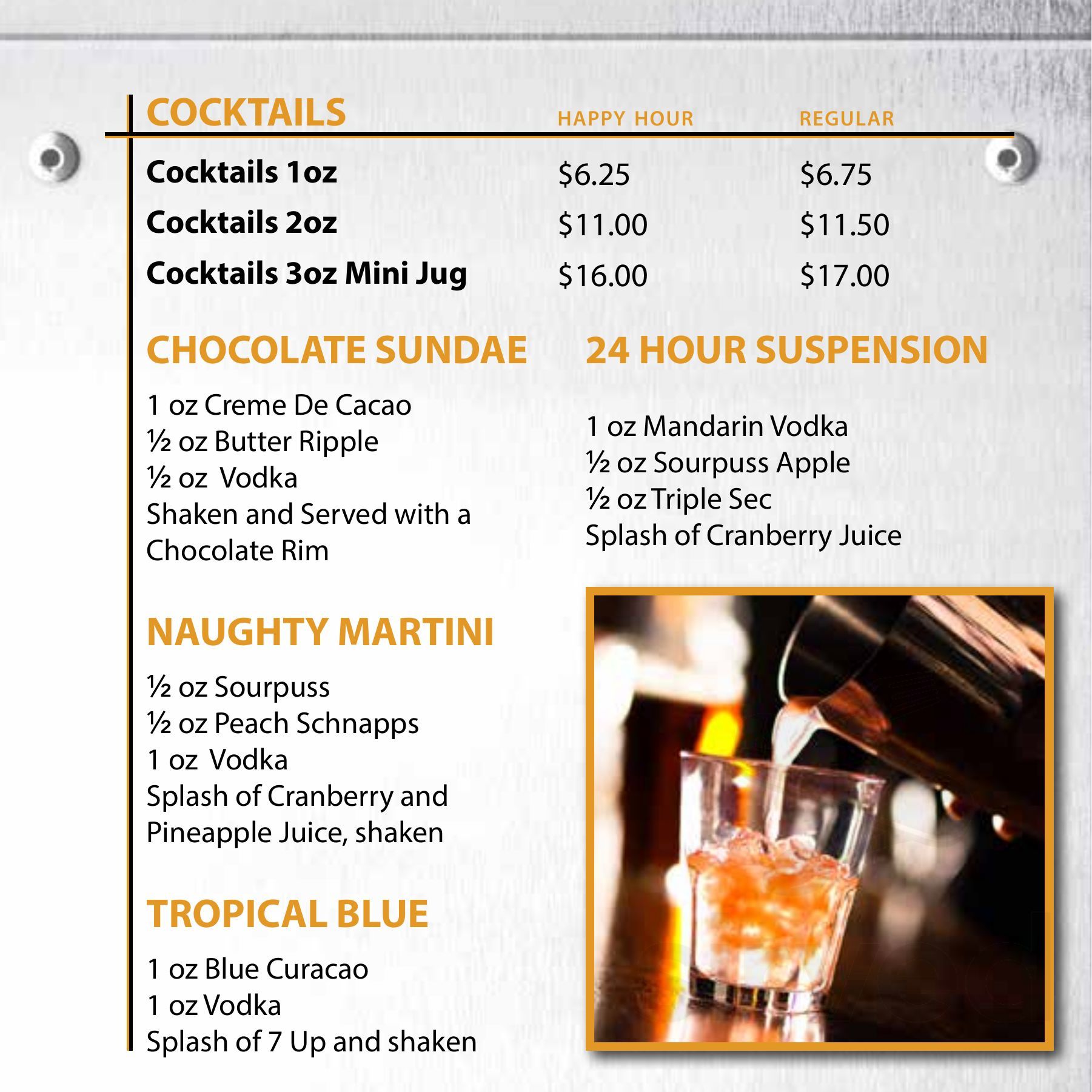 Menu - Calgary AB's Big Al's Bar & Grill | Sirved