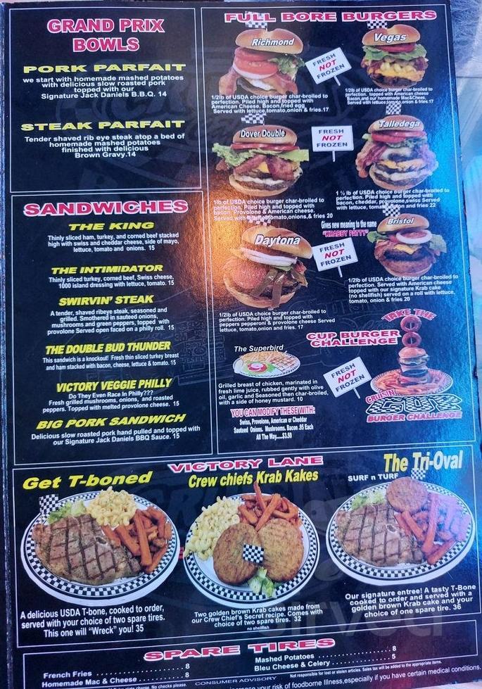 Menu - Daytona Beach FL's Cruisin Cafe | Sirved