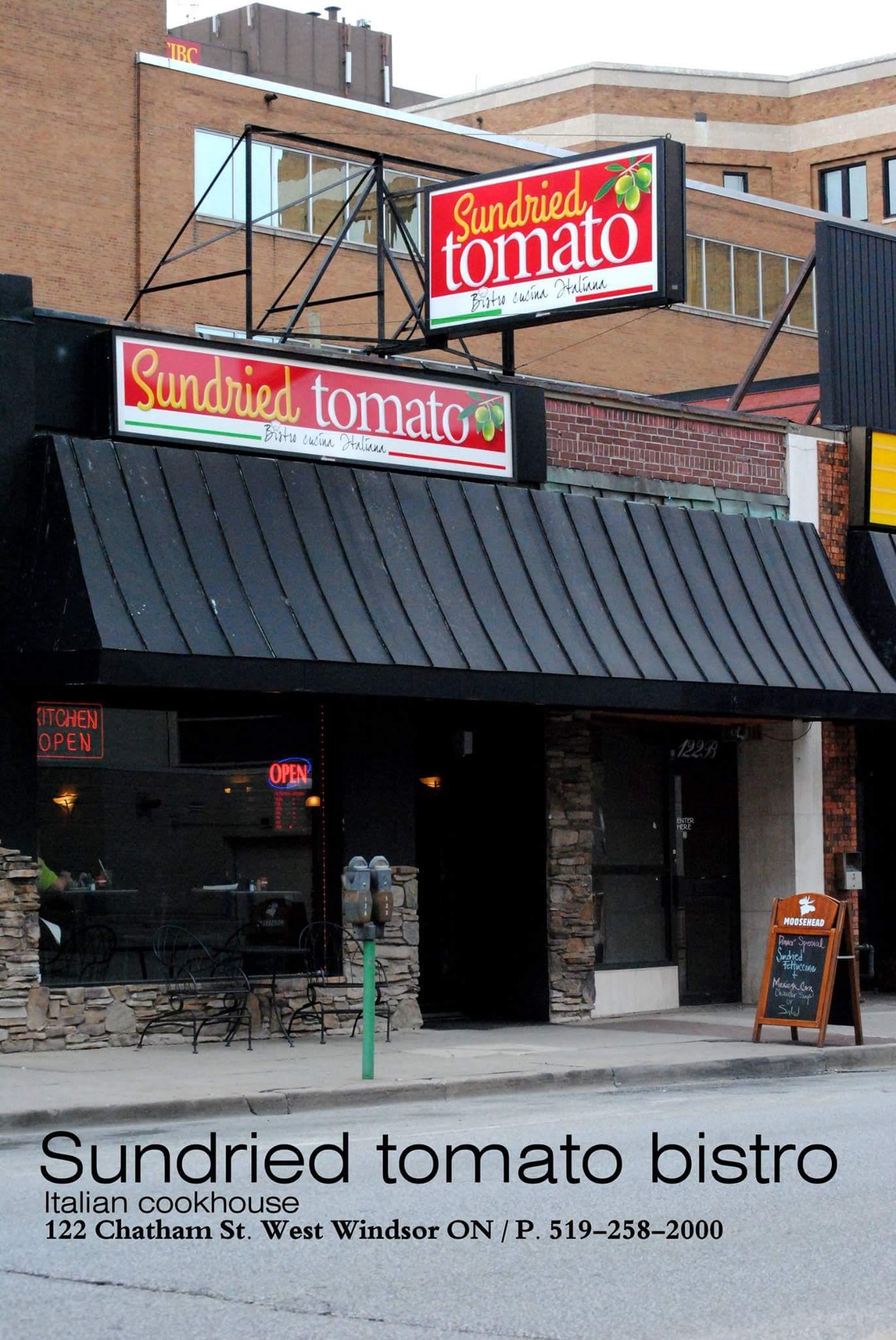 Sundried Tomato Bistro menu in Windsor, Ontario, Canada
