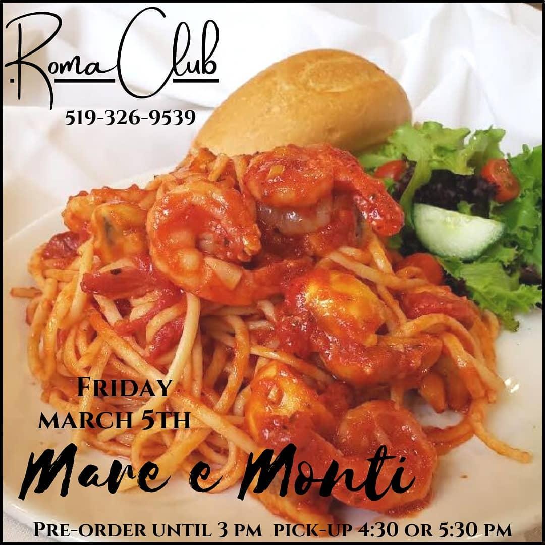 Roma Club of Leamington menus in Leamington, Ontario, Canada