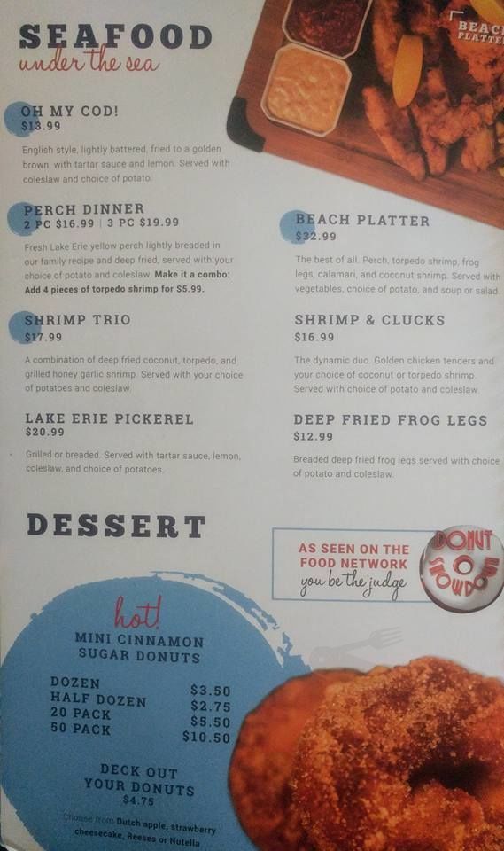 Beach House Grill menu in Kingsville, Ontario N9Y1N5, Canada